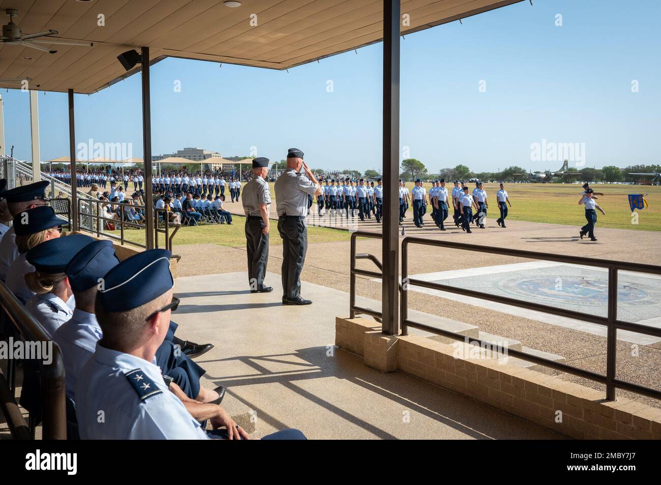 Chief of Space Operations Gen. John W. “Jay” Raymond salutes while ...