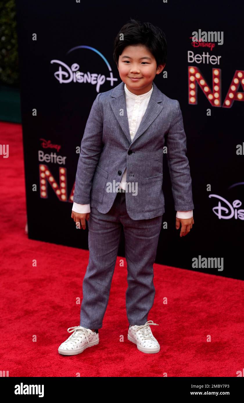 Alan Kim poses at the premiere of the film "Better Nate Than Ever ...