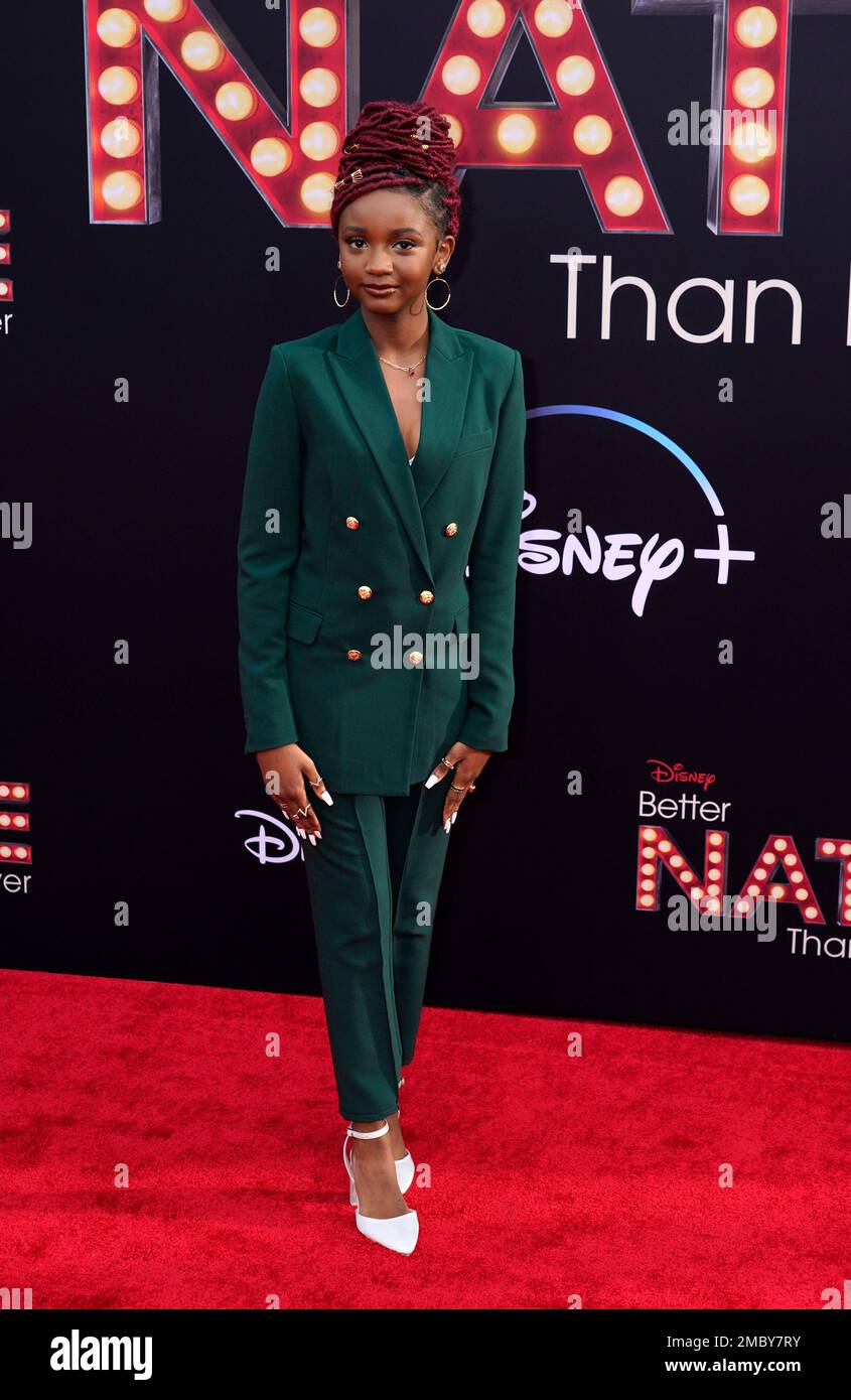 Aria Brooks, a cast member in "Better Nate Than Ever," poses at the ...