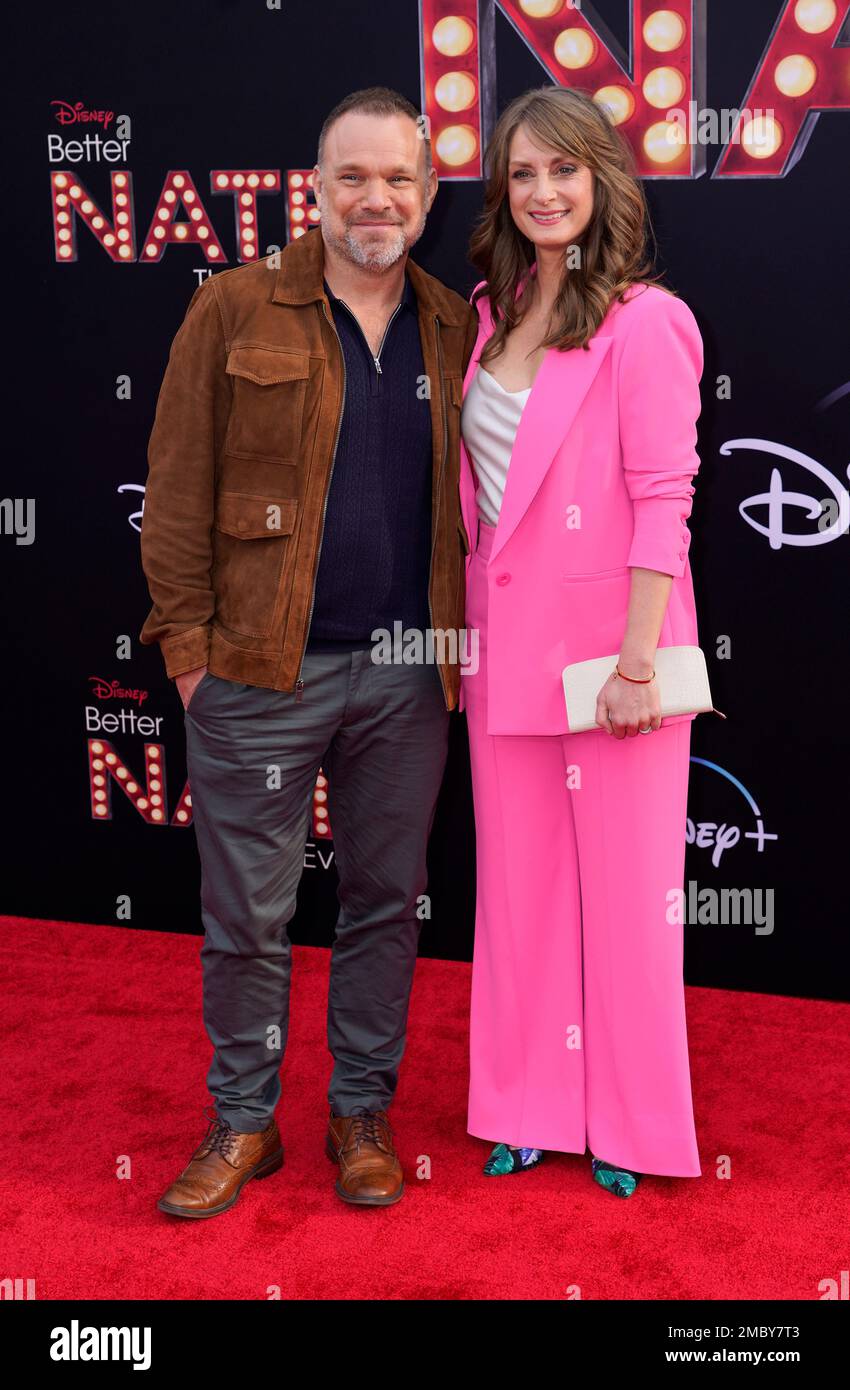 Norbert Leo Butz, left, and his wife, Michelle Federer, cast members in ...