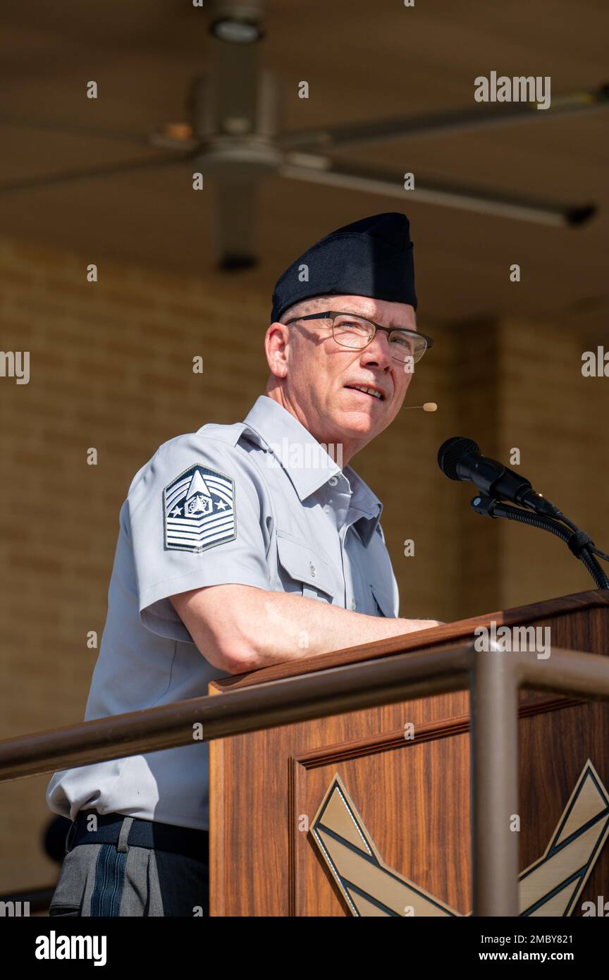 Chief Master Sergeant of the Space Force Roger A. Towberman speaks ...