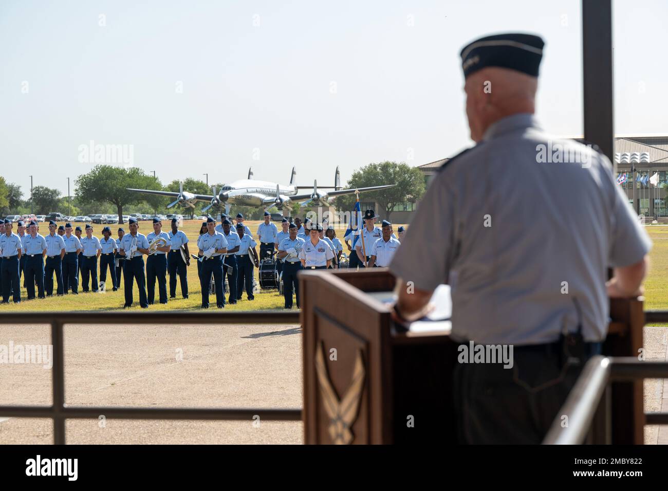 Chief of Space Operations Gen. John W. “Jay” Raymond speaks during a ...