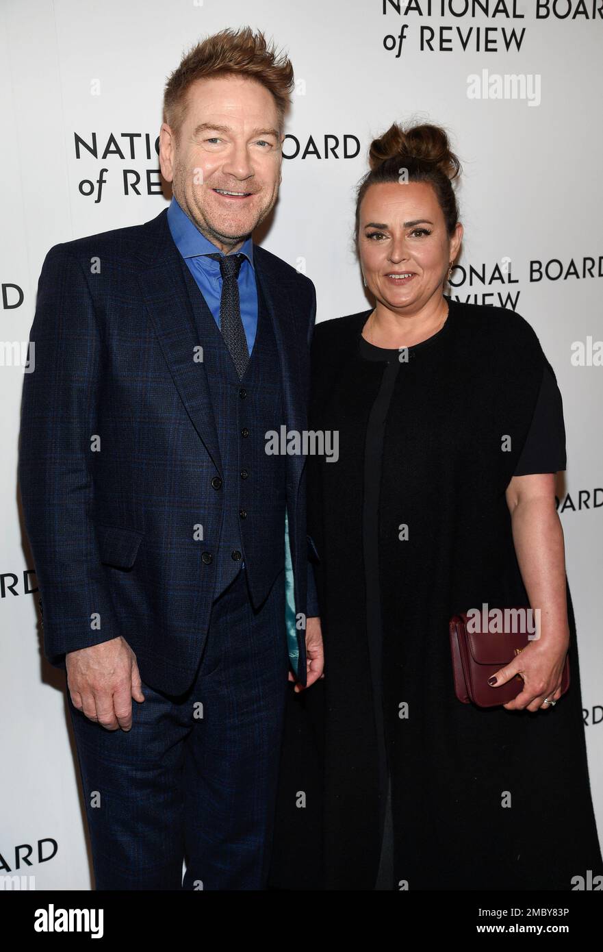 Kenneth Branagh, left, and his wife, Lindsay Brunnock, attend the ...