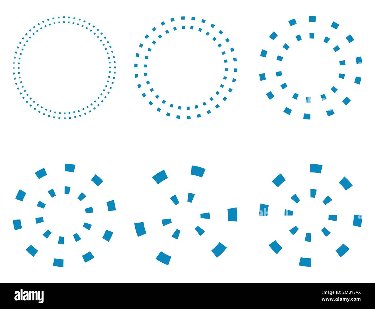 Halftone circle frame abstract dots logo hi-res stock photography and ...