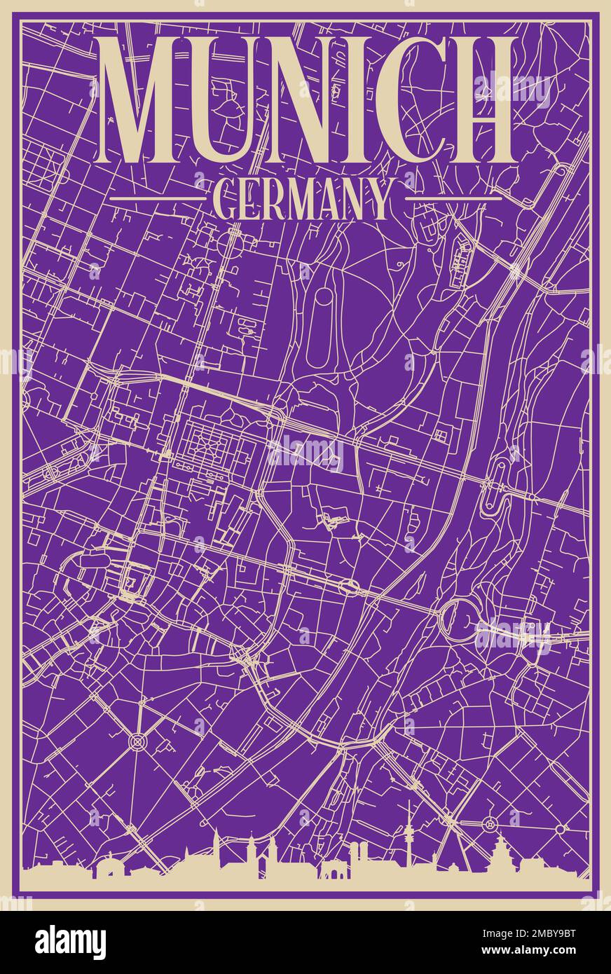 Urban planning munich architecture Stock Vector Images - Alamy