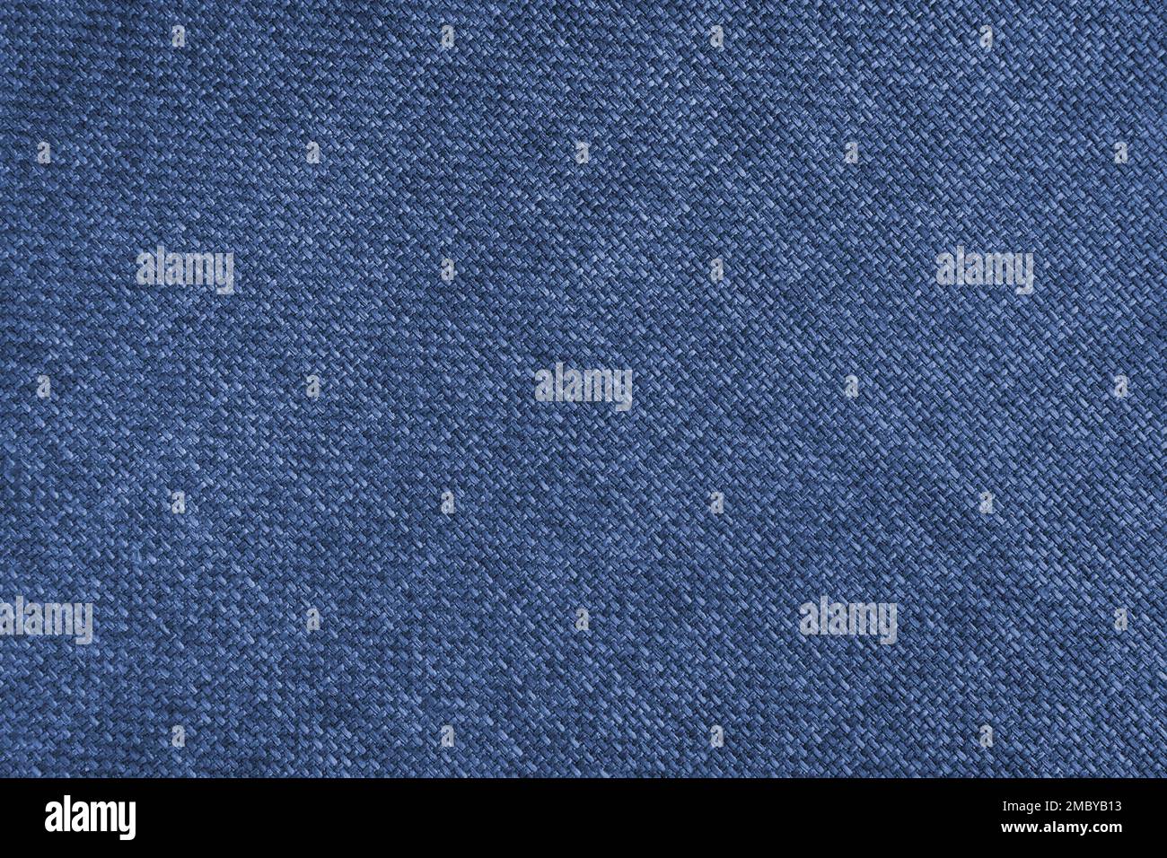 Jacquard woven upholstery, blue coarse fabric texture with diagonal ...