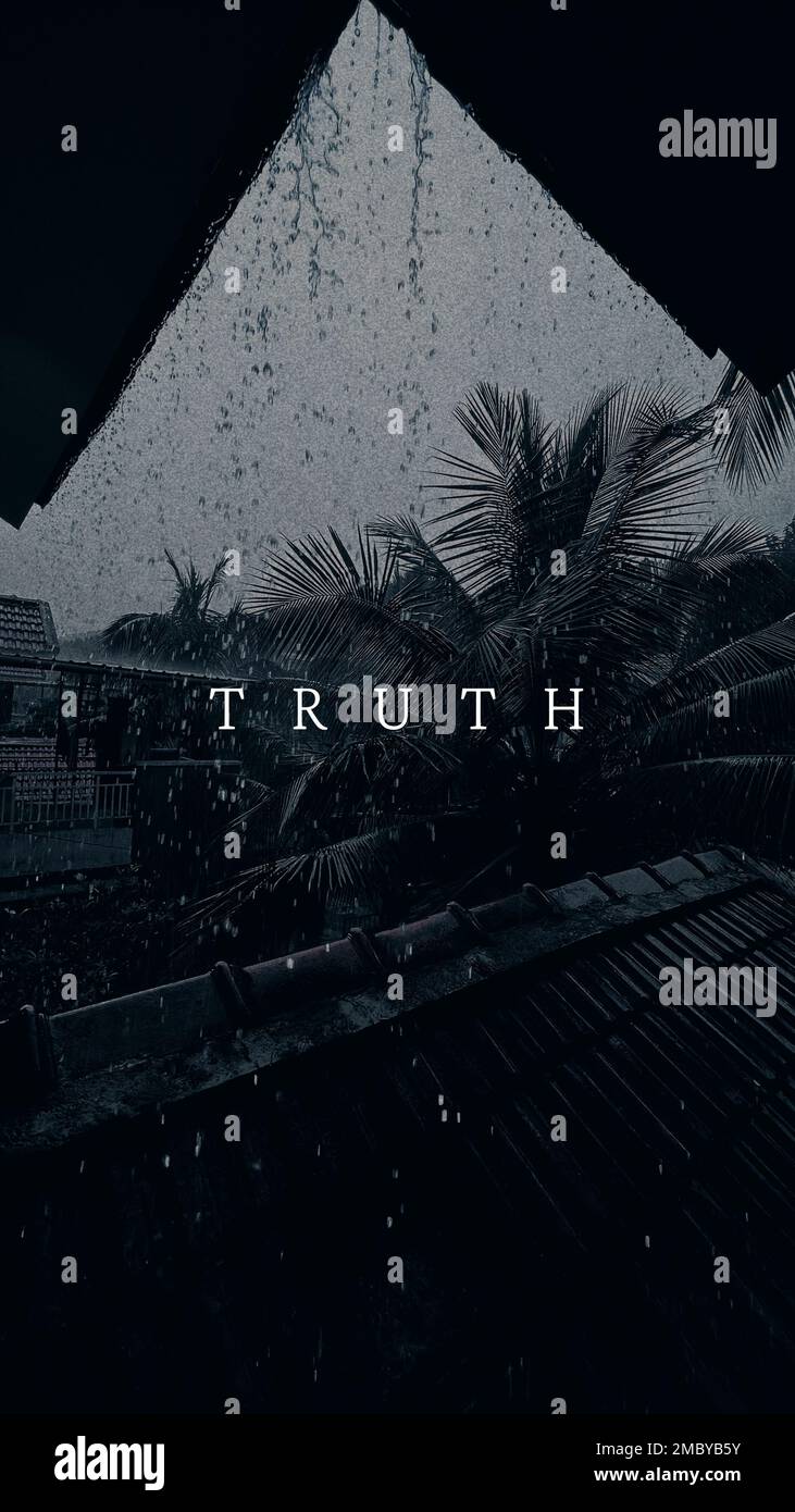 A vertical aesthetic phone wallpaper idea with the word truth against ...