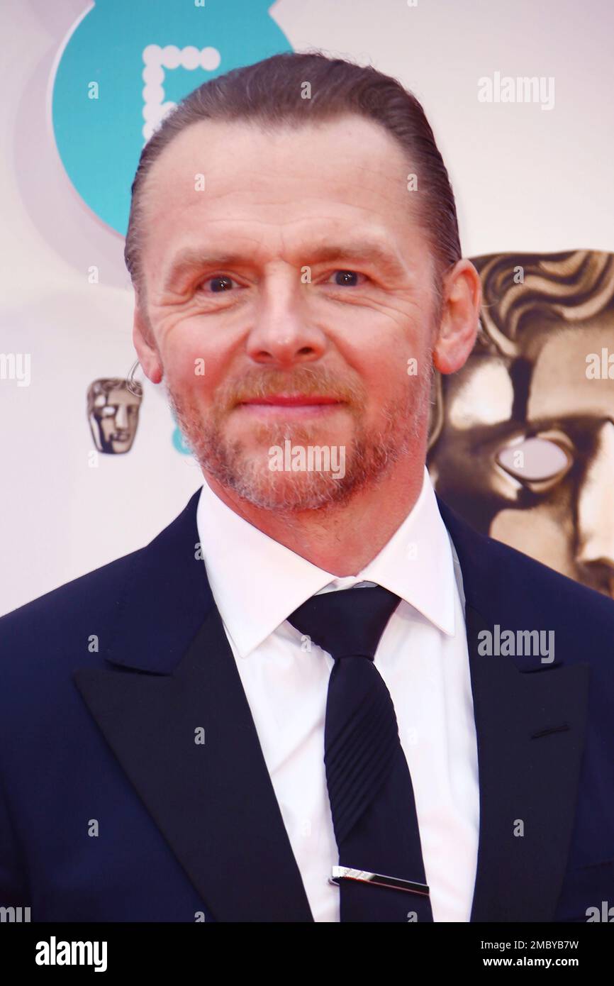 Simon Pegg poses for photographers upon arrival at the 75th British ...