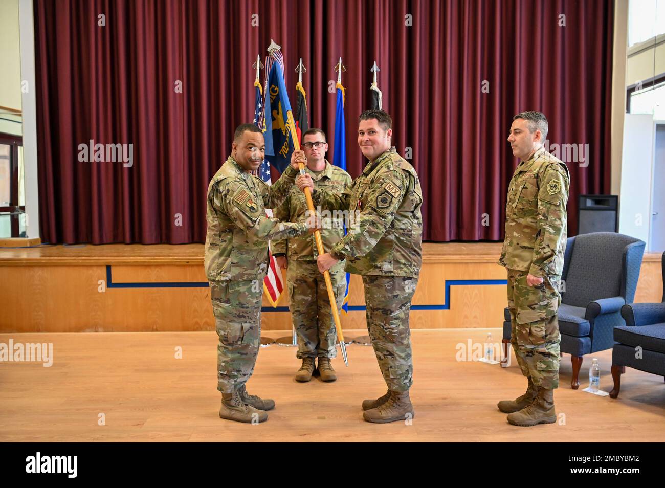 Lt. Col. Jeremy McCraney, right, 702 Munitions Maintenance Squadron ...