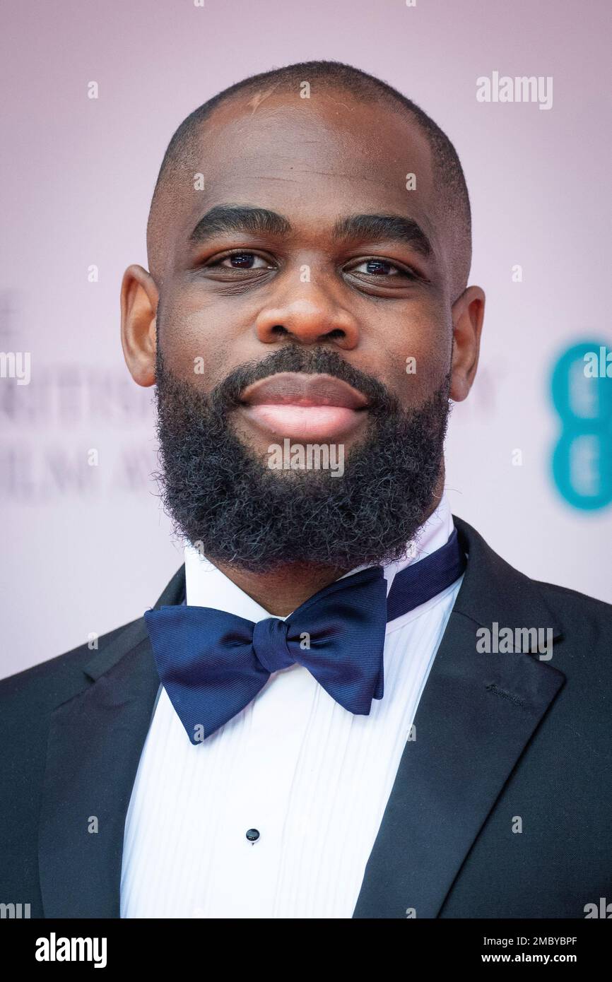 Abraham Adeyemi poses for photographers upon arrival at the 75th ...