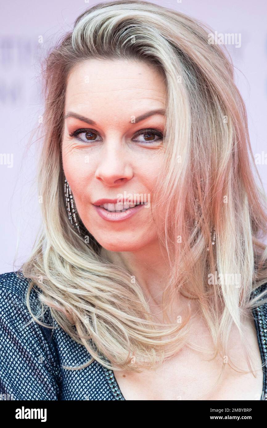 Leila Russack poses for photographers upon arrival at the 75th British ...