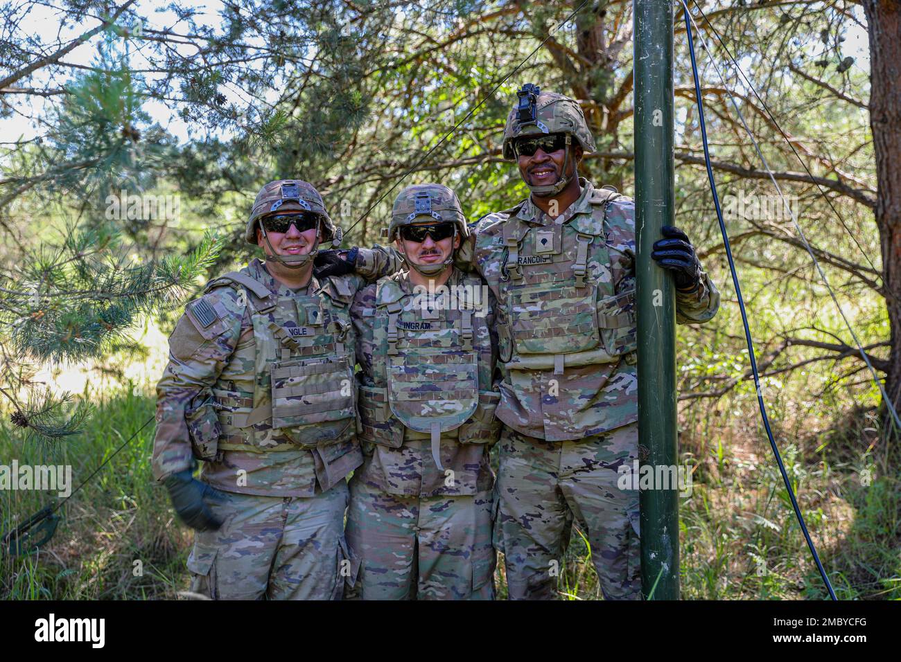 From left, U.S. Army Spc. Nicholas Ringle, U.S. Army Spc. Brandon ...