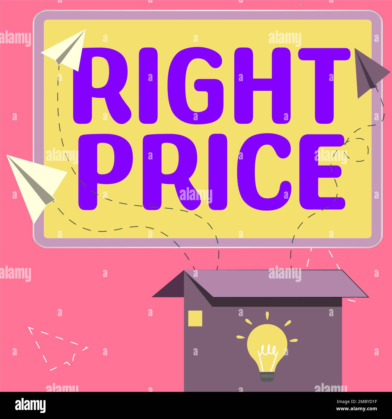 Text sign showing Right Price. Business showcase the amount of money ...