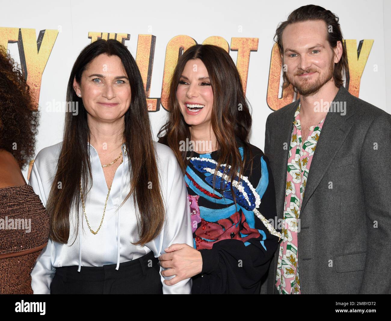 Producer Liza Chasin, left, producer Sandra Bullock and co-director ...