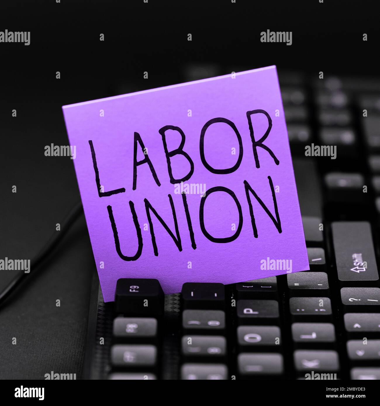 Text sign showing Labor Union. Conceptual photo rules relating to ...