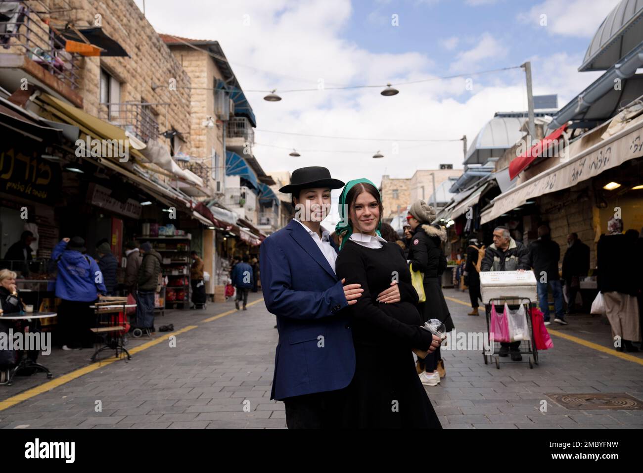 American seminary students Hannah Topol, left, from California, and ...