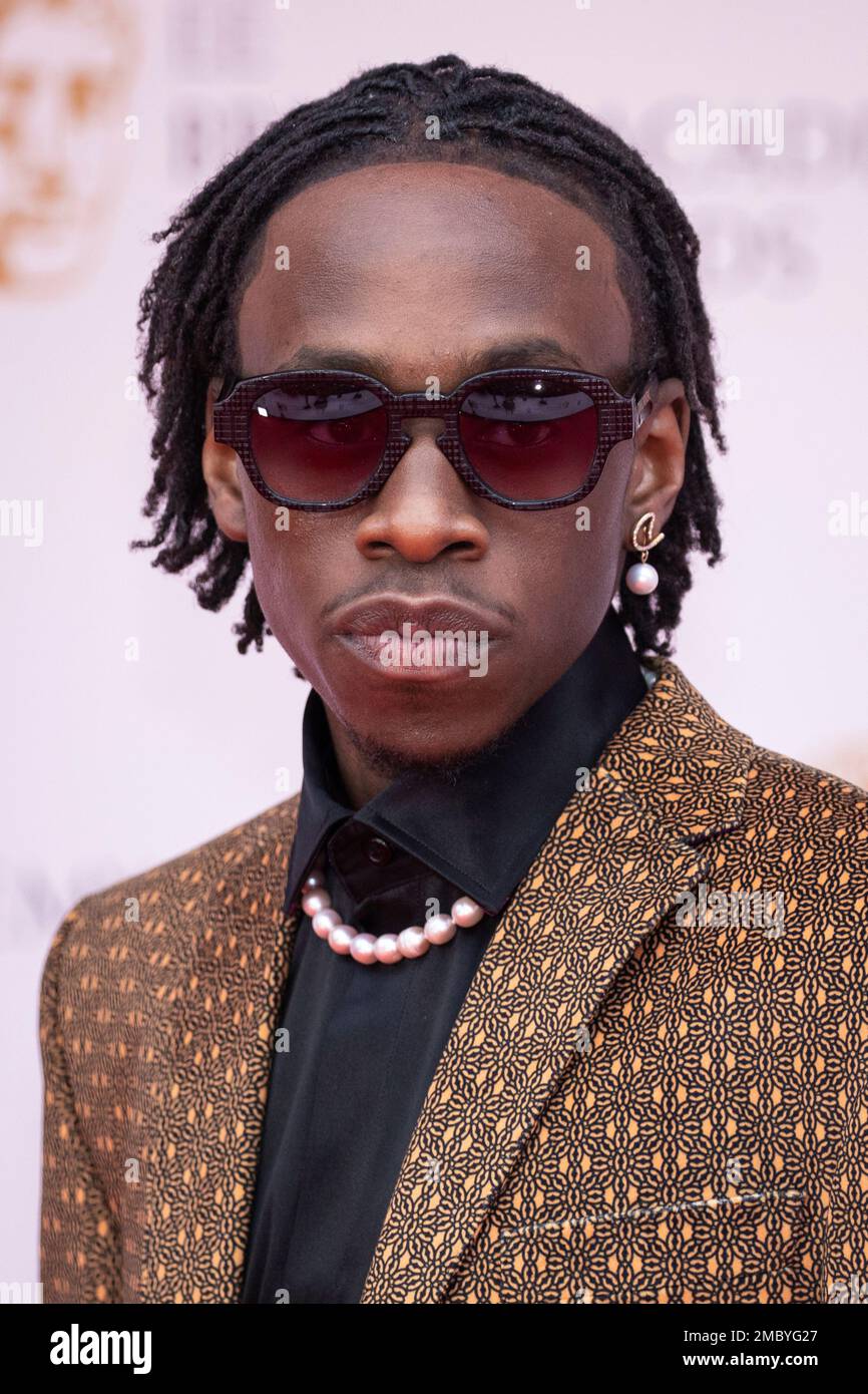 Michael Ajao poses for photographers upon arrival at the 75th British ...