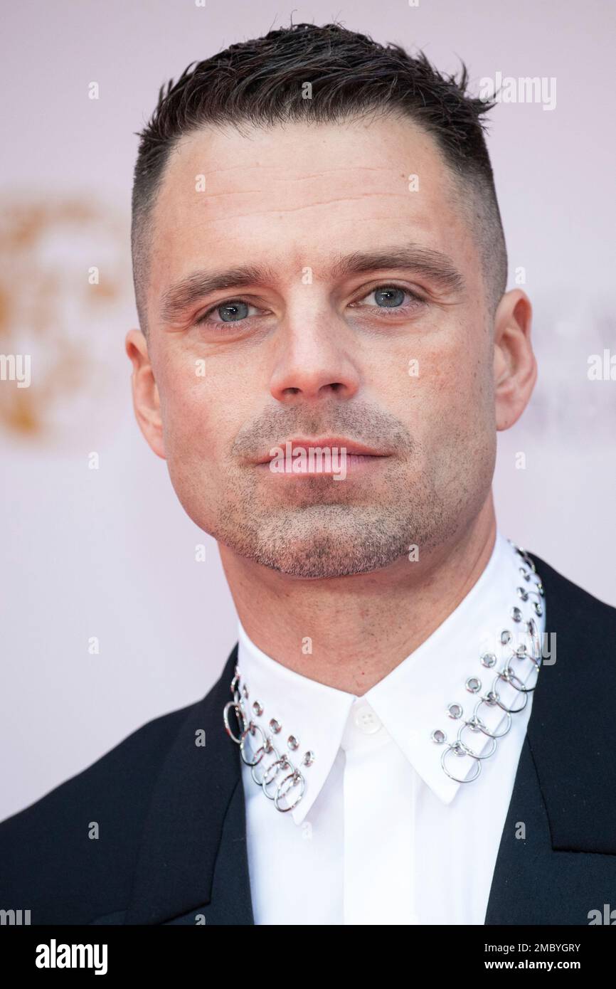 Sebastian Stan poses for photographers upon arrival at the 75th British ...
