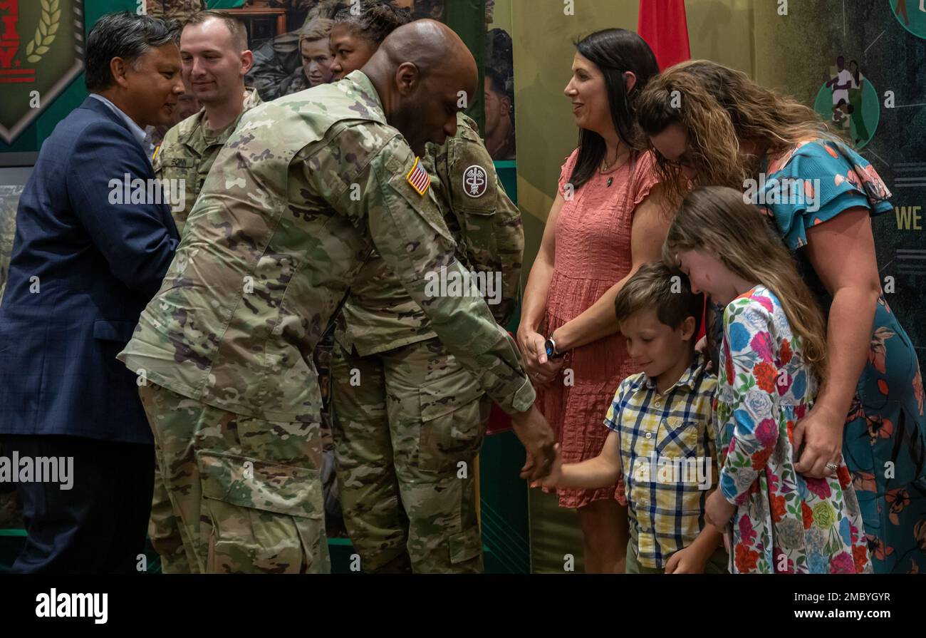 U.S. Army Lt. Col. James Key, the 1st Infantry Division chaplain ...