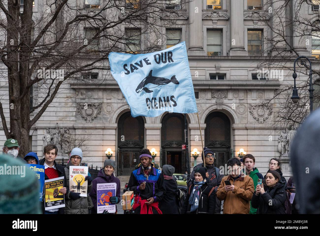 New York, United States. 20th Jan, 2023. Activists rally demanding ...
