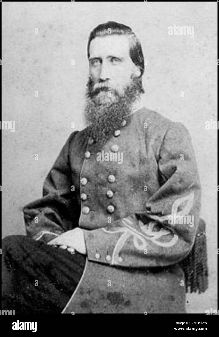 Maj. Gen. John B. Hood, wounded Stock Photo - Alamy