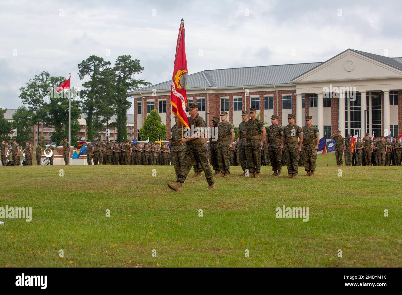 U.S. Marine Corps Sgt. Maj. Christopher R. Denham, sergeant major of Marine Air Control Group 28 ...