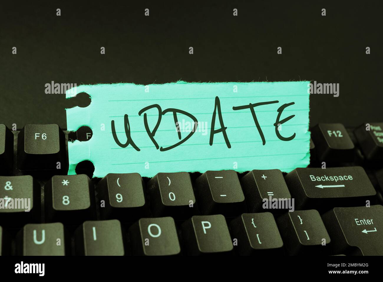 Inspiration showing sign Update. Business concept Up to date Make ...