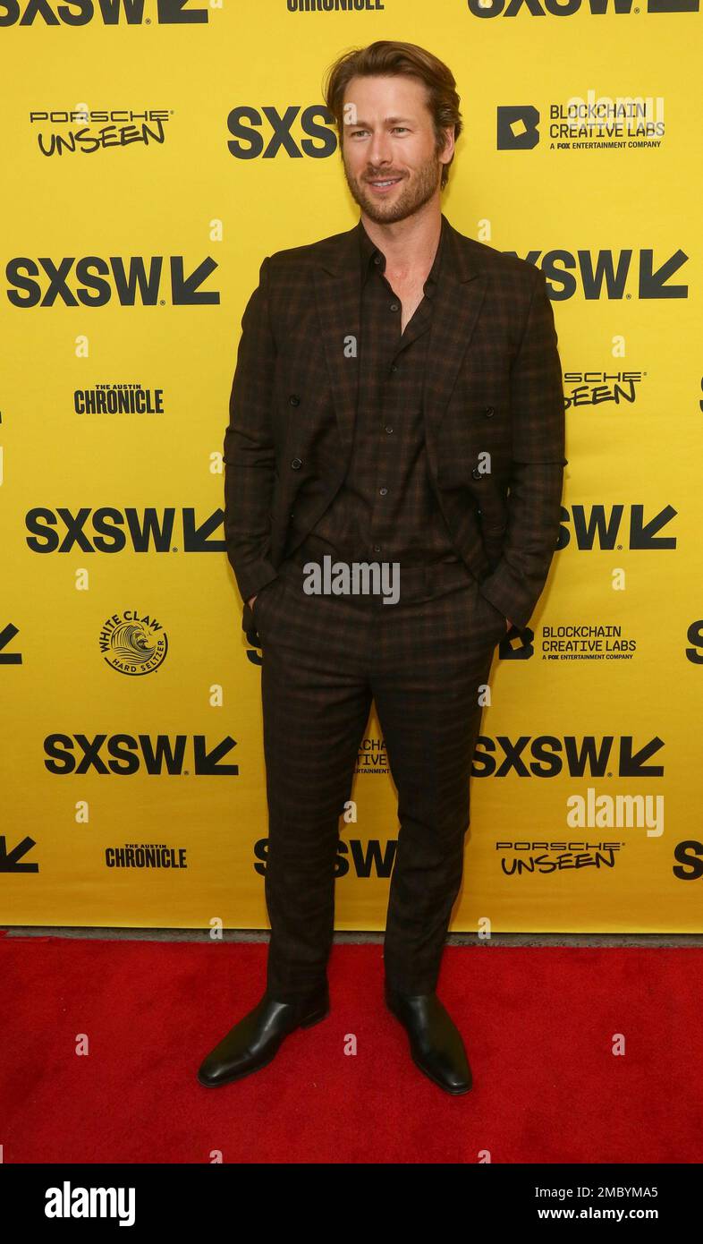 Glen Powell arrives for the world premiere of "Apollo 10 1/2: A Space ...