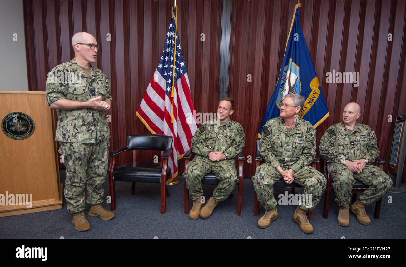SILVERDALE, Wash. (June 23, 2022) – U.S. Navy Rear Adm. Robert Gaucher ...