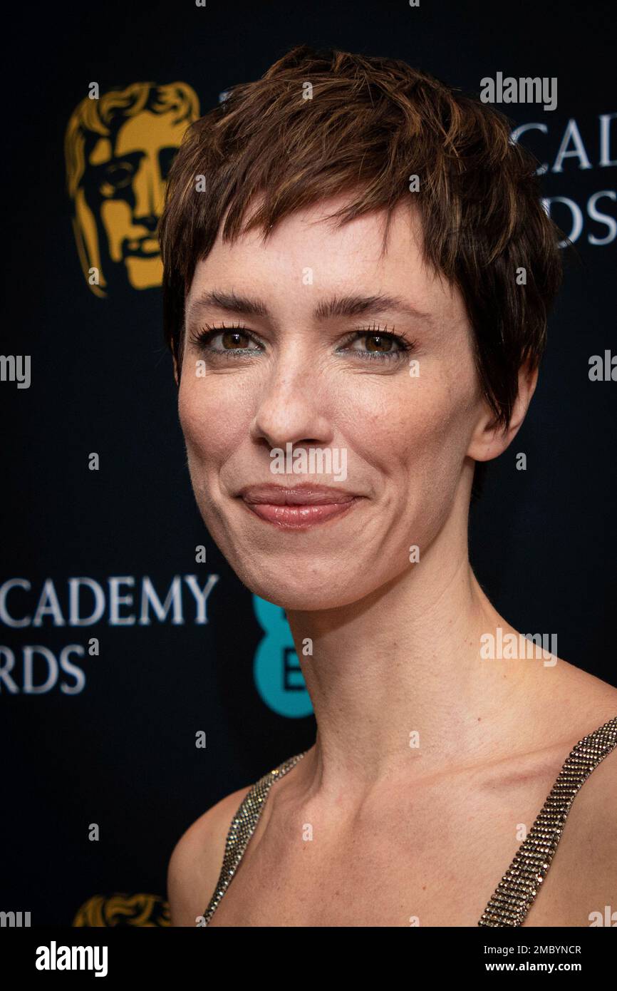 Rebecca Hall poses for photographers upon arrival at the 75th British ...