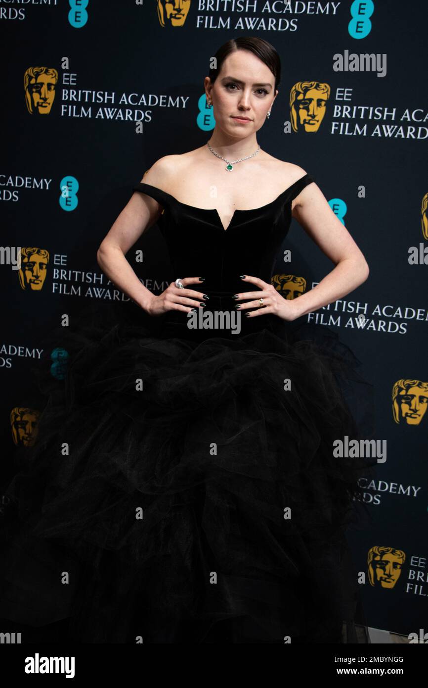 Daisy Ridley poses for photographers upon arrival at the BAFTA Film ...
