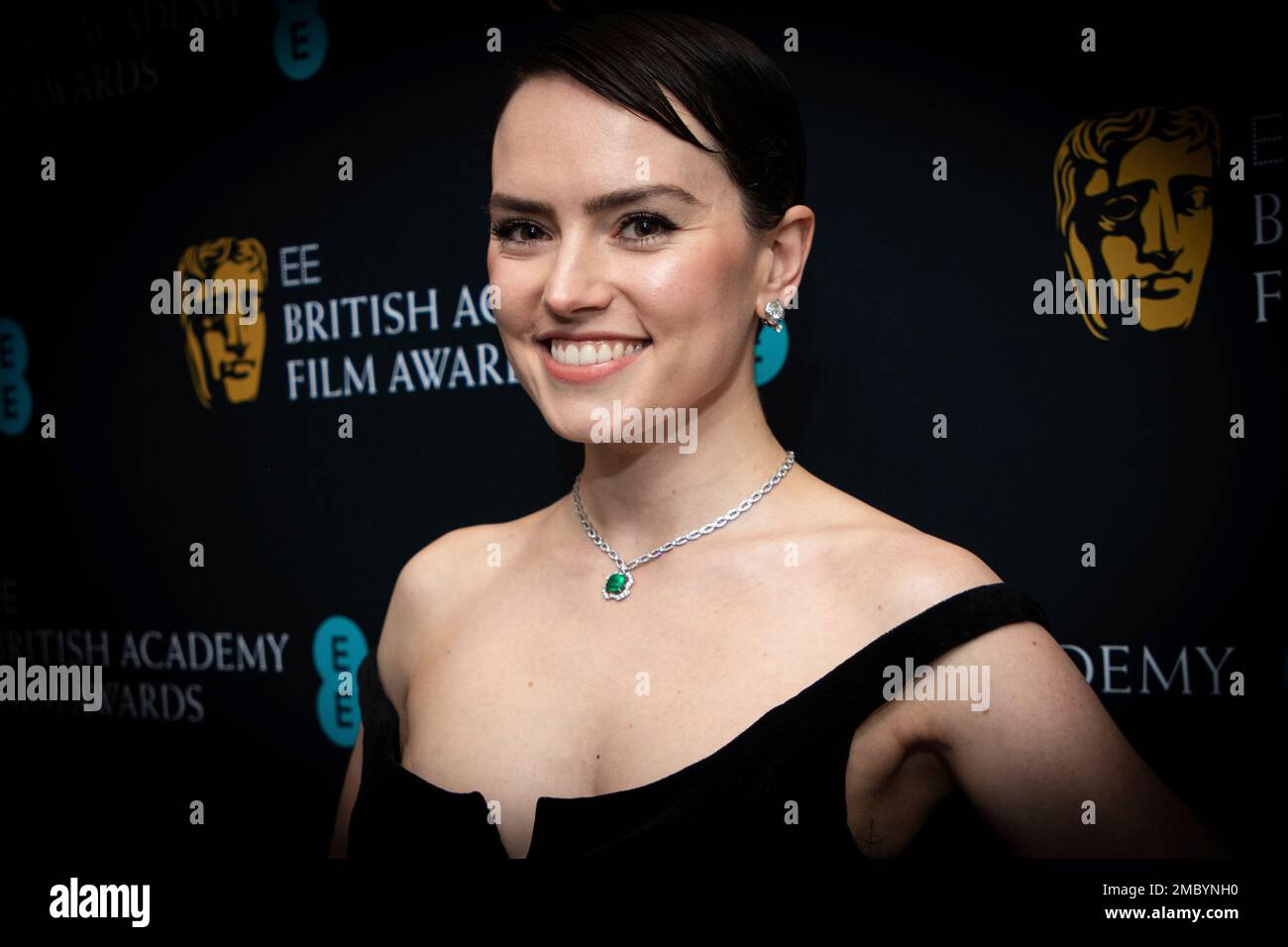 Daisy Ridley poses for photographers upon arrival at the BAFTA Film ...