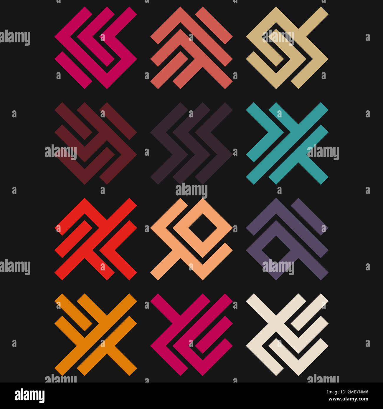 Asemic Glyph writing hieroglyph imitation generative illustration Stock ...