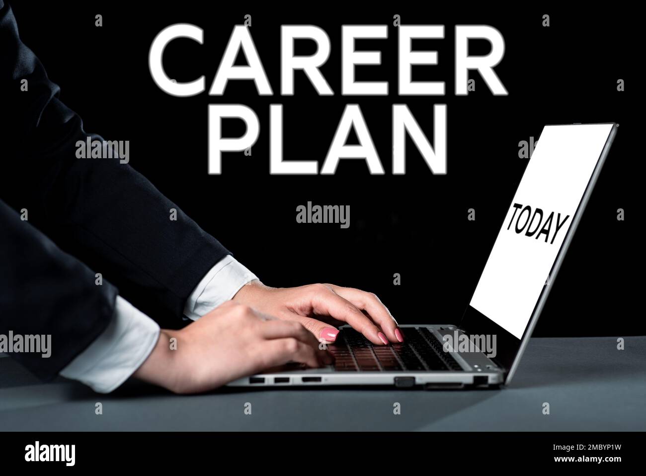 Hand writing sign Career Plan. Business concept ongoing process where you Explore your interests ...