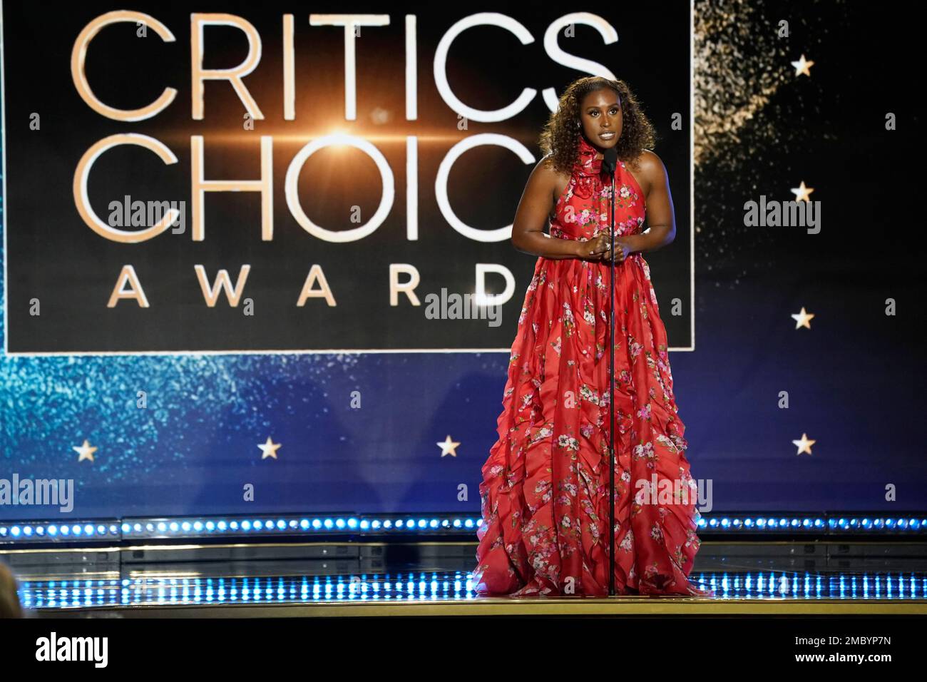 Issa Rae presents the SEEHER Award at the 27th annual Critics Choice ...