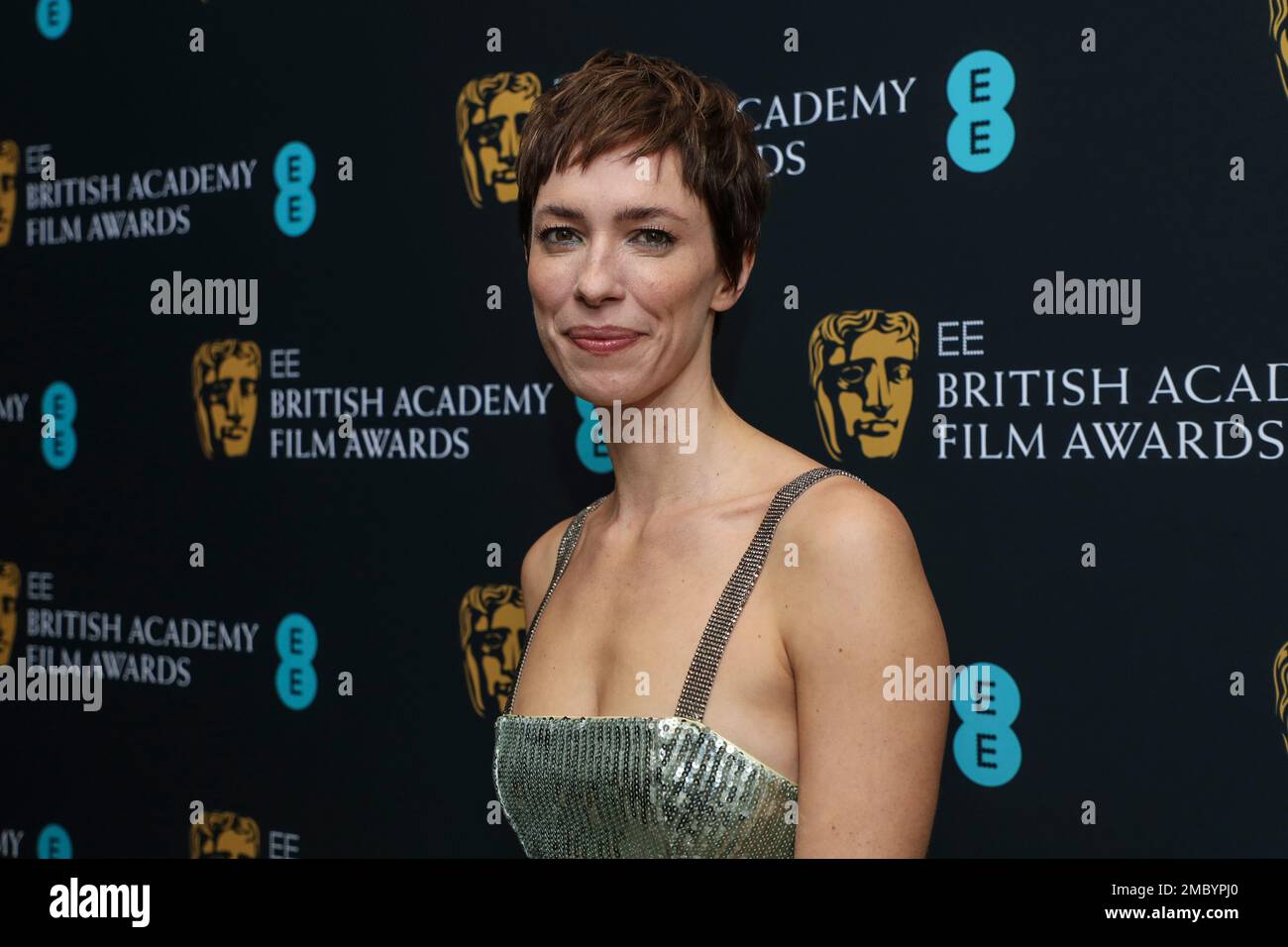 Rebecca Hall poses for photographers upon arrival at the 75th British ...