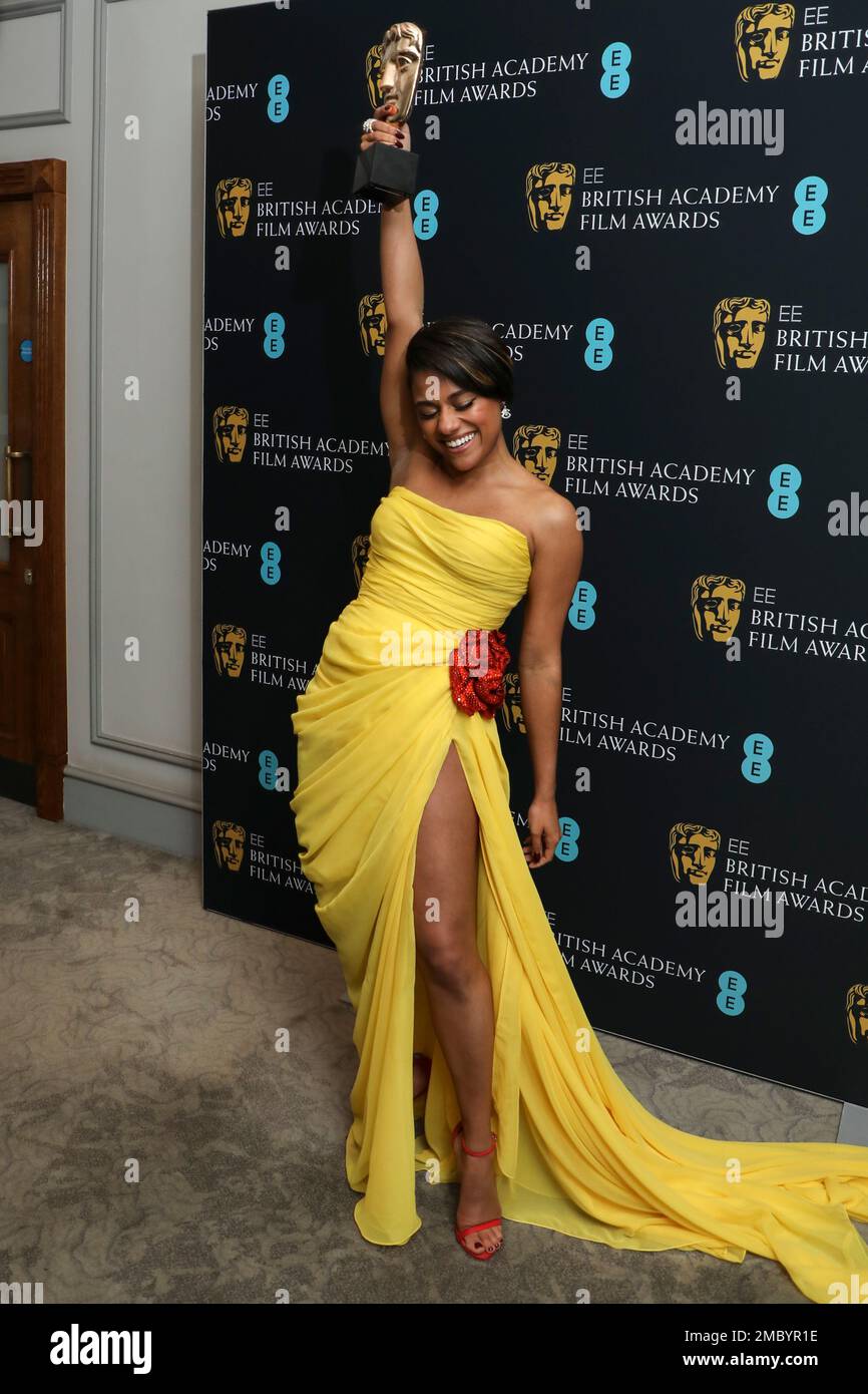 Ariana Debose poses for photographers upon arrival at the 75th British ...