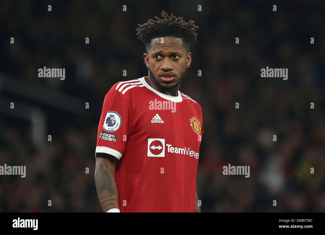 Manchester United's Fred during the English Premier League soccer match ...