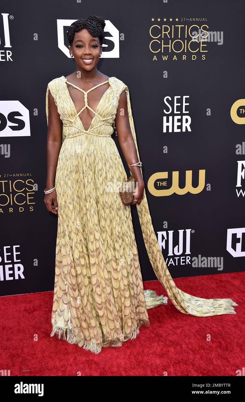 Thuso Mbedu arrives at the 27th annual Critics Choice Awards on Sunday ...