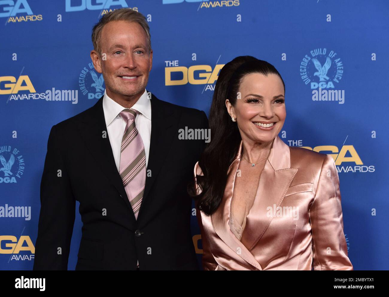 Peter Marc Jacobson, left, and Fran Drescher arrive at the 74th annual ...