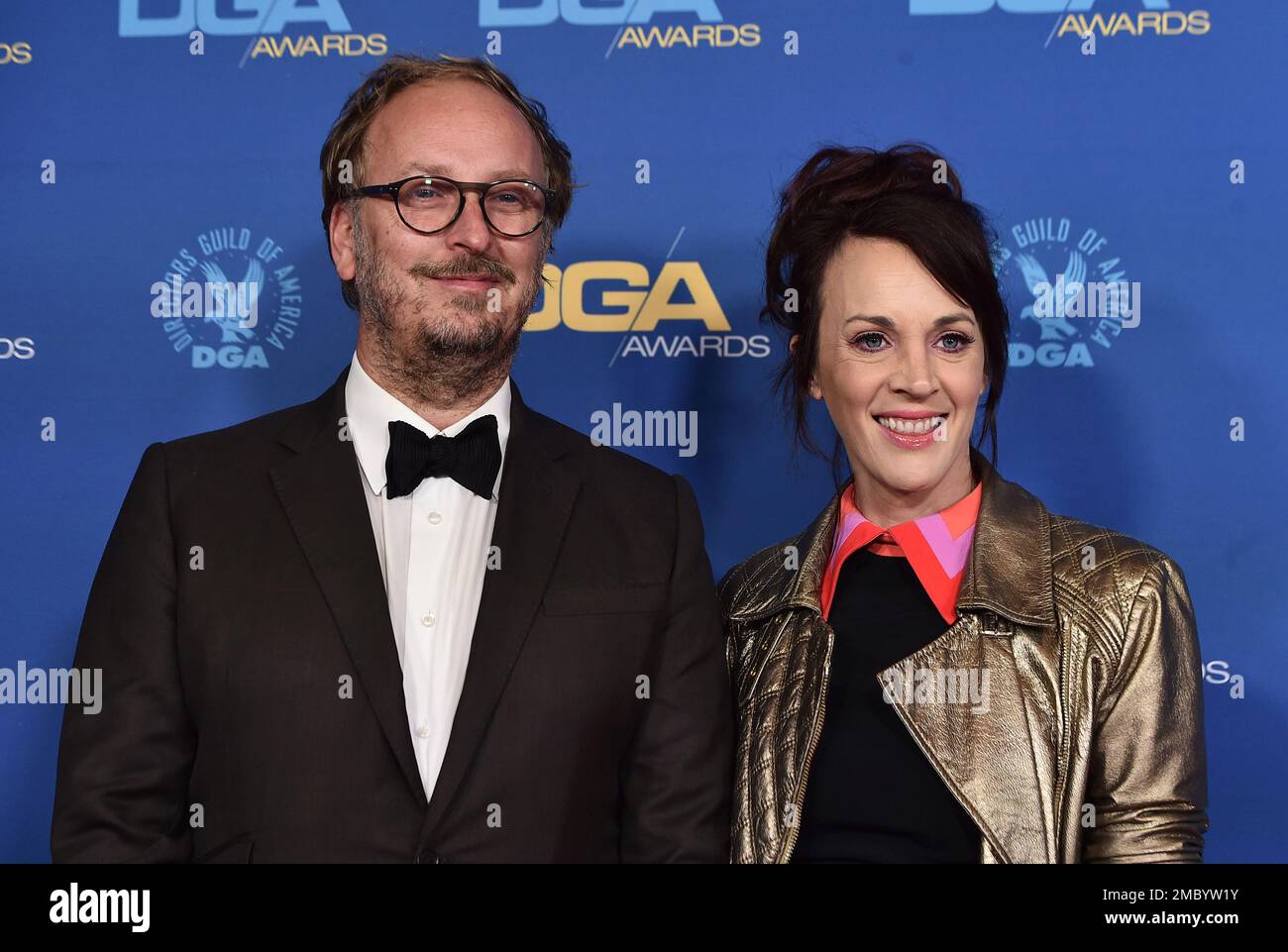 James Bobin, left, and Francesca Bobin arrive at the 74th annual ...
