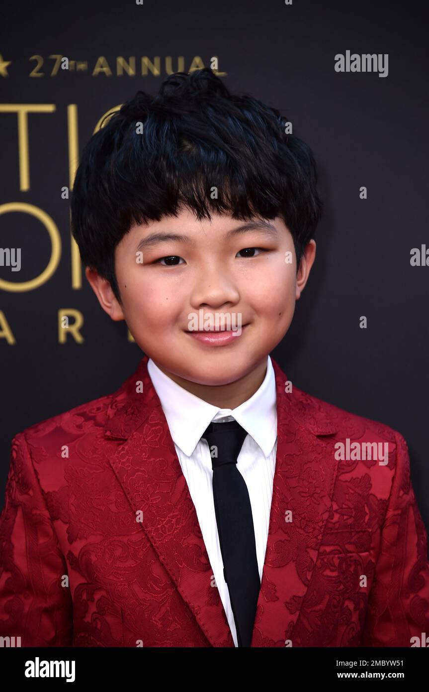 Alan Kim arrives at the 27th annual Critics Choice Awards on Sunday ...