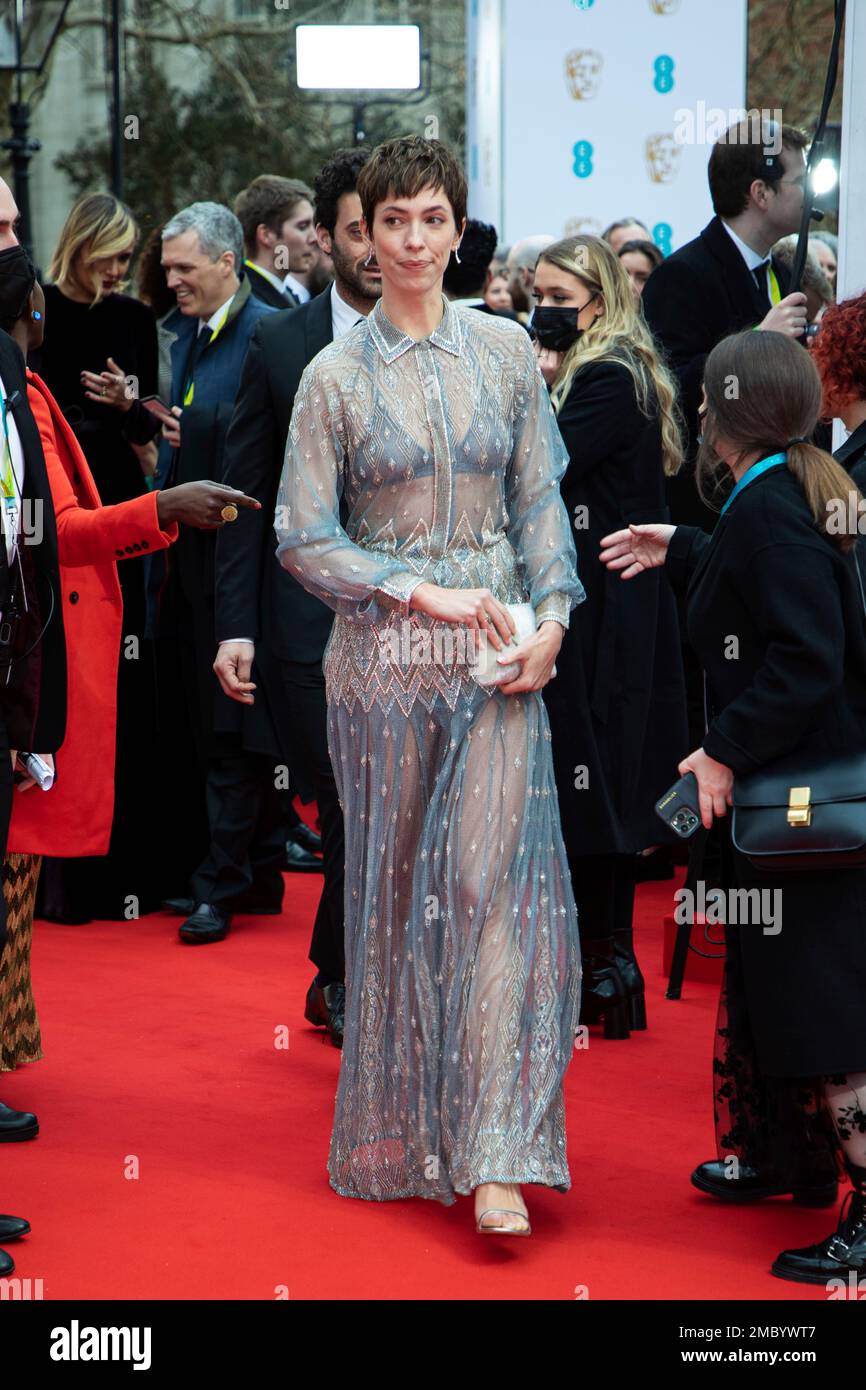 Rebecca Hall poses for photographers upon arrival at the 75th British ...