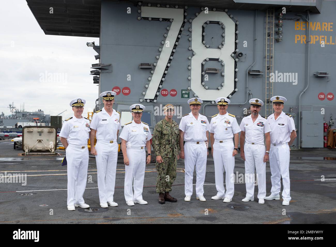 Capt. Paul Lanzilotta, USS Gerald R. Ford’s (CVN 78) commanding officer ...