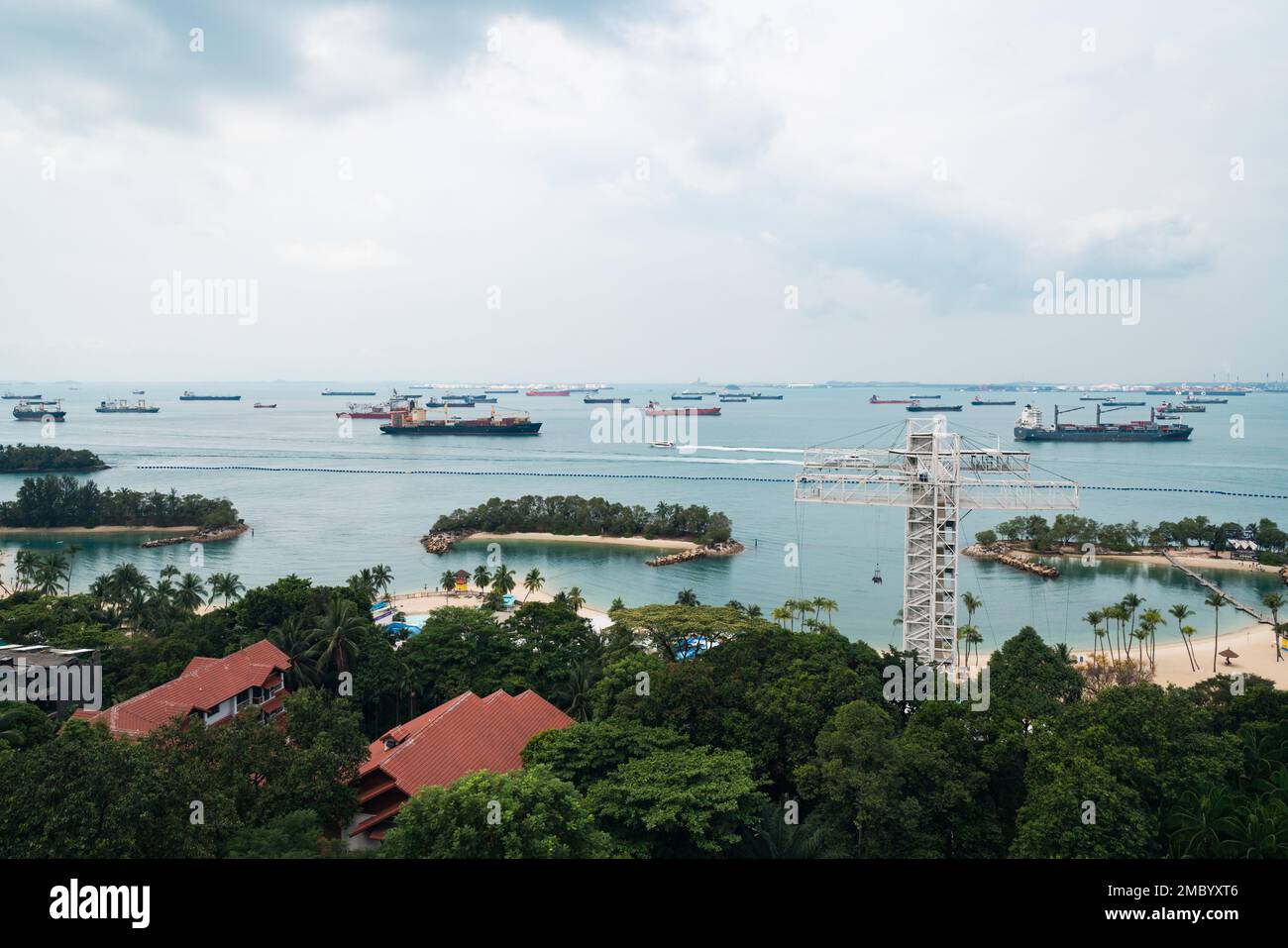 The Singapore strait of malacca Stock Photo - Alamy