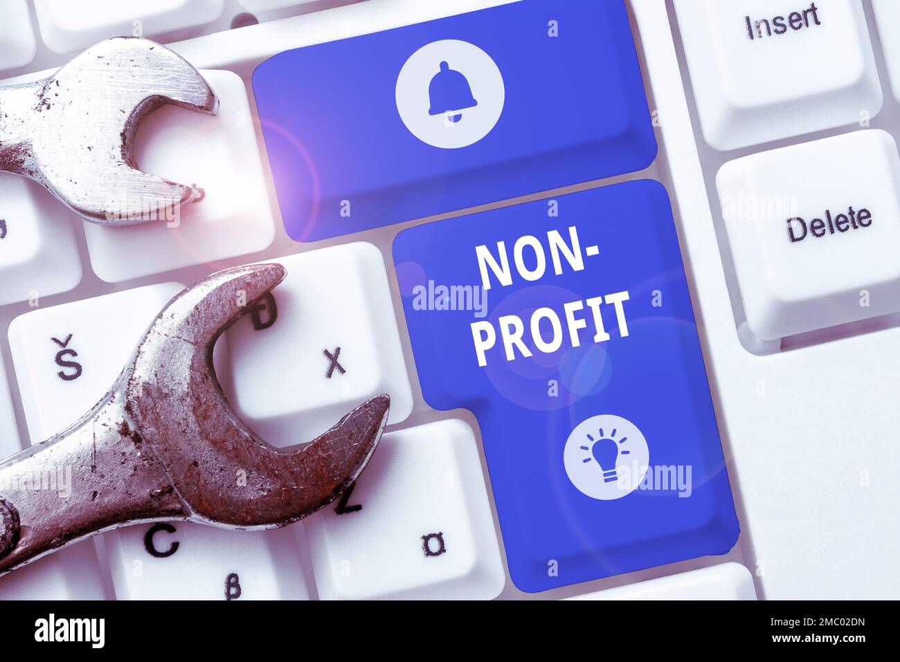 Text sign showing Non Profit. Conceptual photo providing products or ...