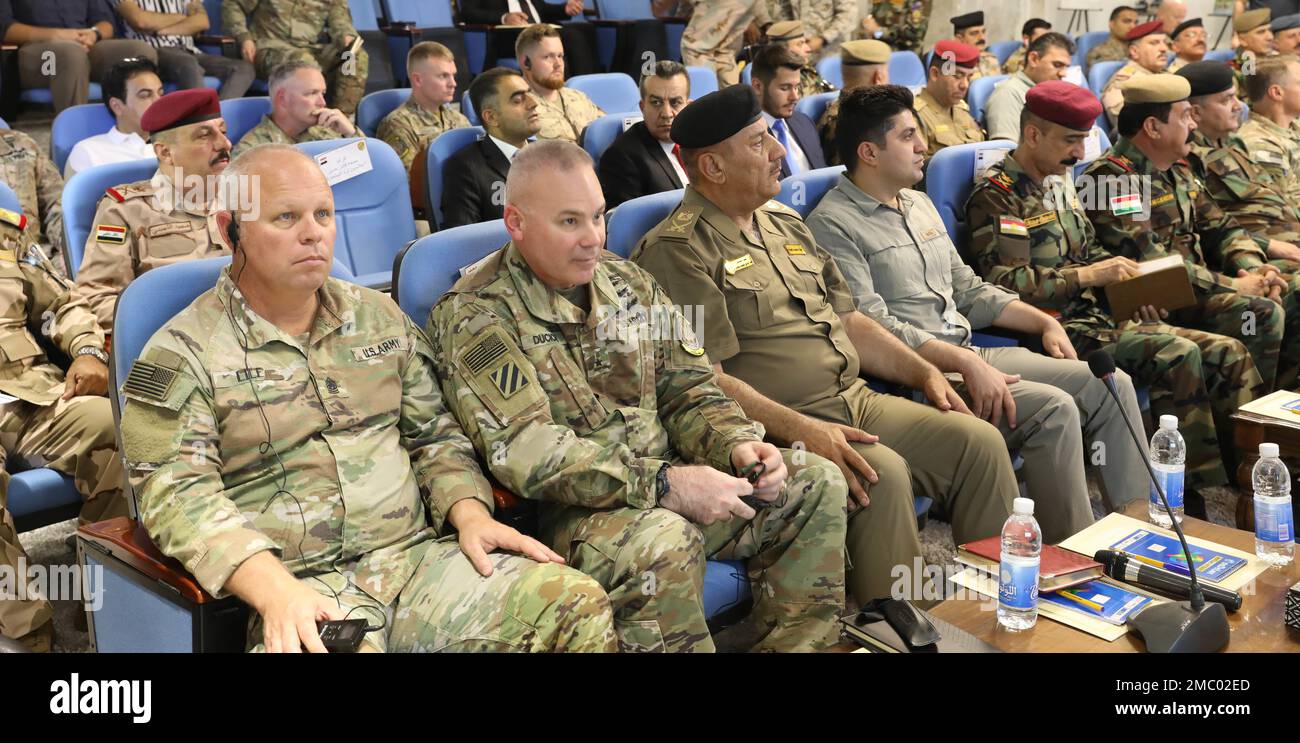 Command Sgt. Maj. Jeremy Lile (left) and Brig. Gen. Nick Ducich (right ...