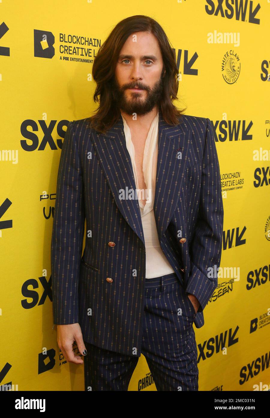 Jared Leto arrives for the world premiere of "WeCrashed," at the ...