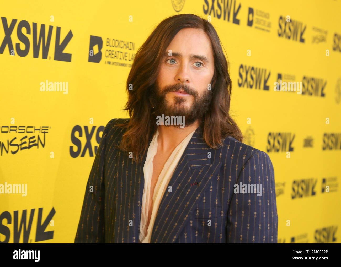 Jared Leto arrives for the world premiere of "WeCrashed," at the ...