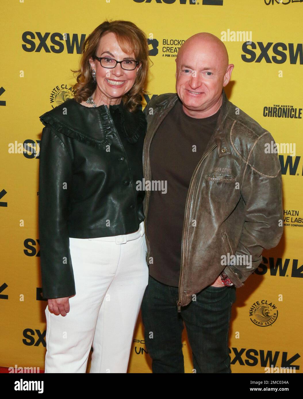 Gabby Giffords, left, and Sen. Mark Kelly, D-Ariz. arrive for the world ...